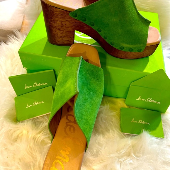 Sam Edelman | Shoes | Sam Edelman Show Stoppinglime Green Joselyn Mule ...